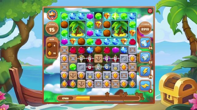 Как пройти уровень 89018 в игре Сокровища Пиратов