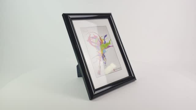 Фоторамка из пластика со стеклом Platinum Jw110-9 Милан-Чёрный 15x21