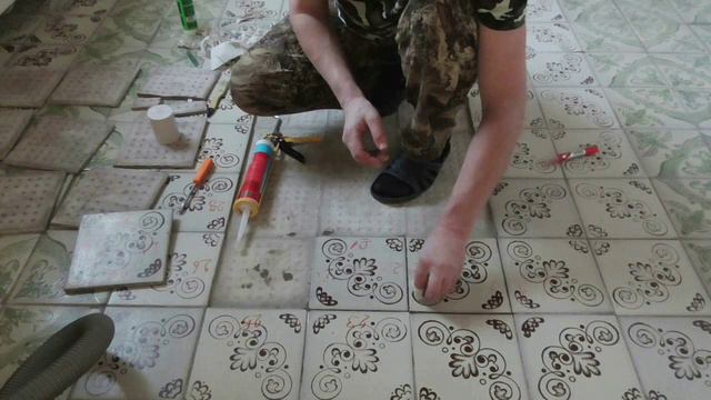 2022 Ч.3. Высоко качественный (надежно) ремонт отслоившейся плитки половой