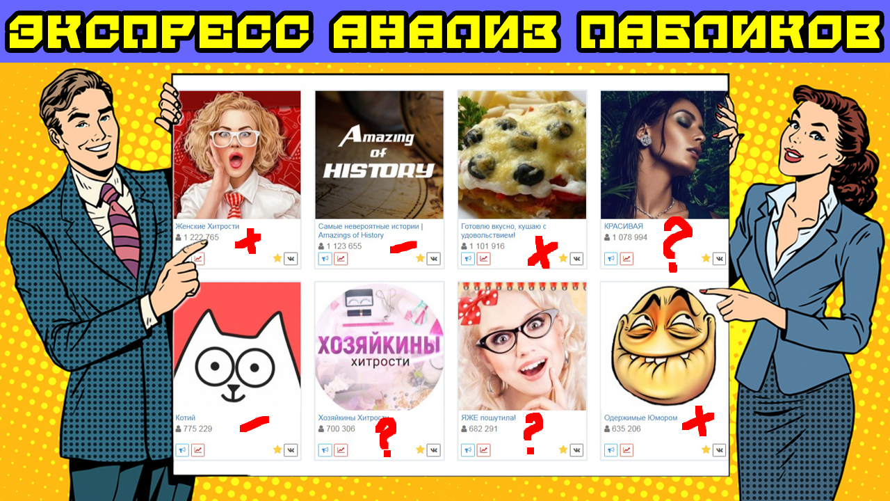 Экспресс анализ пабликов ВКонтакте. Аналитика групп ВК для покупки рекламы. Где покупать рекламу?