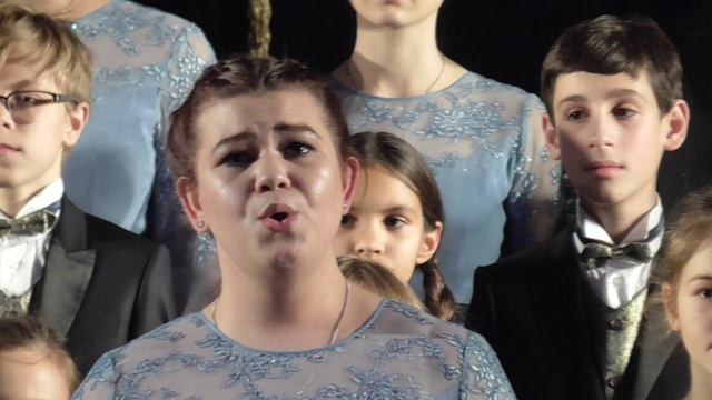 В католическом соборе на Малой Грузинской в Москве, фрагмент Рождественского концерта, декабрь 2019