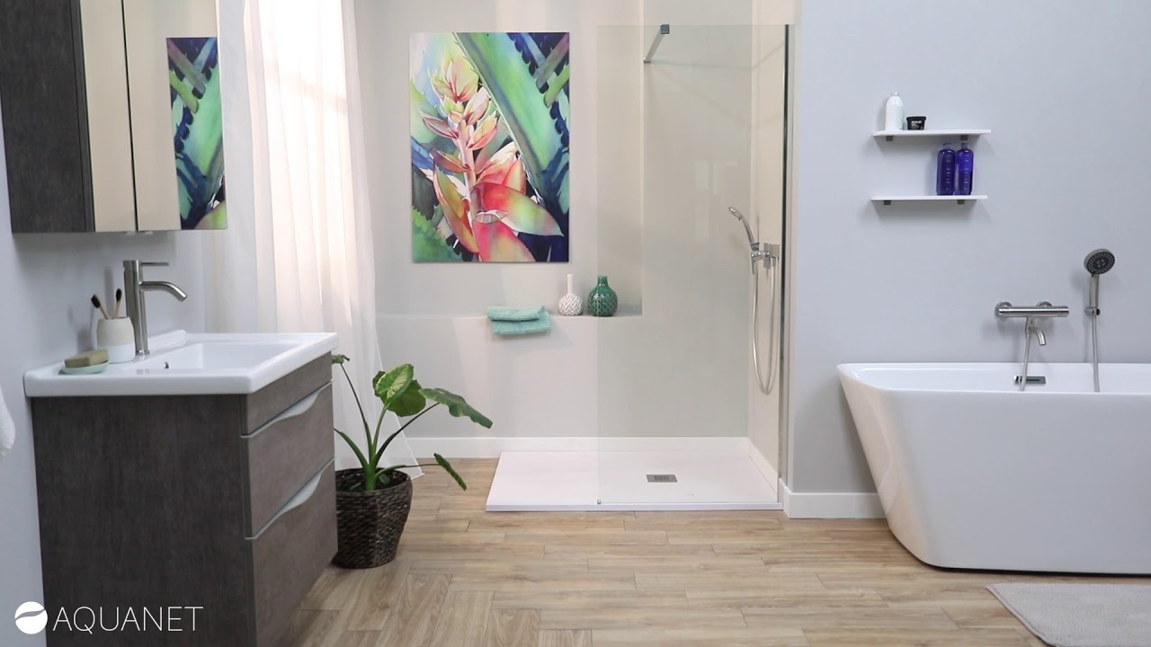 Душевой уголок из коллекции Aquanet Cinetic с поддоном Hidronatur Pleasure.