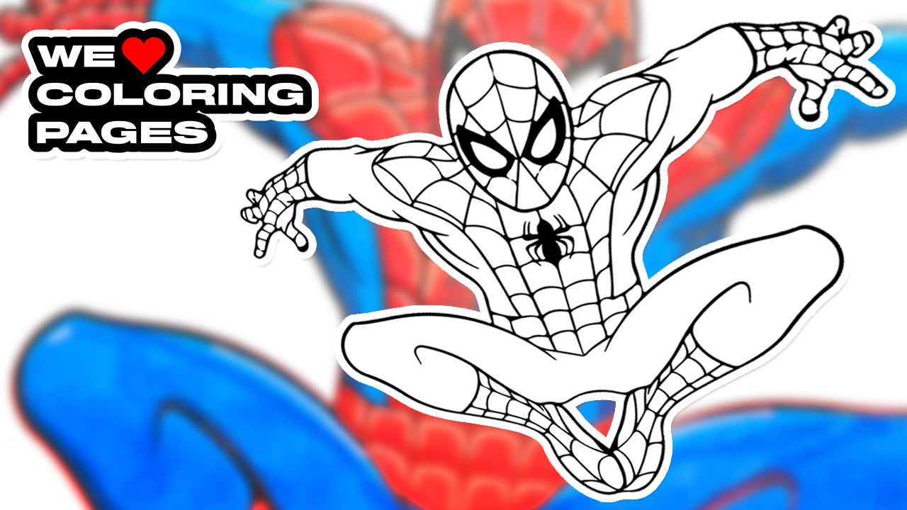 #60 Человек Паук Раскраска | МЫ ❤️ РАСКРАСКИ