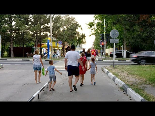 #Анапа. Тополиный проезд. Проход к морю. Закат.