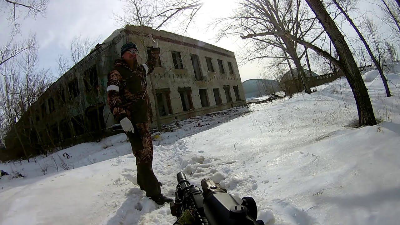 AirSoft - Страйкбол Cтепногорск. Мазая на нож. Хороший урожай.