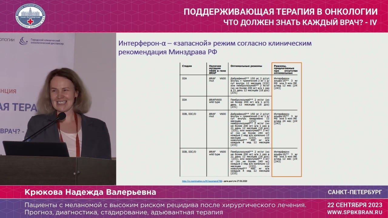 Пациенты с меланомой с высоким риском рецидива после хирургического лечения.