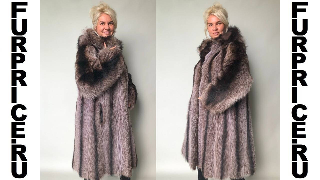 Шуба енот с капюшоном за 13500 в отличном состоянии дл.100 см р.46-48 на furprice.ru арт. 12009