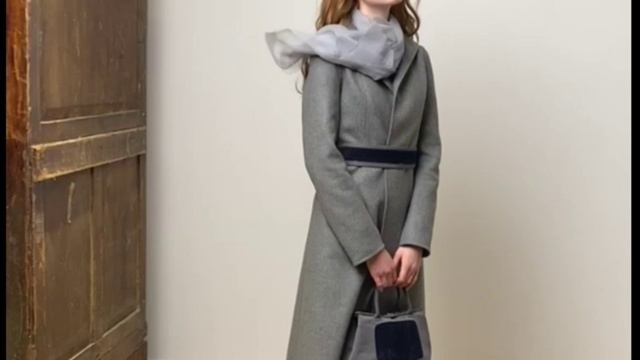 Пальто из шерсти и пояс из репса и шелка. Женская одежда. Ателье/ Одежда для девушек, пошив на заказ