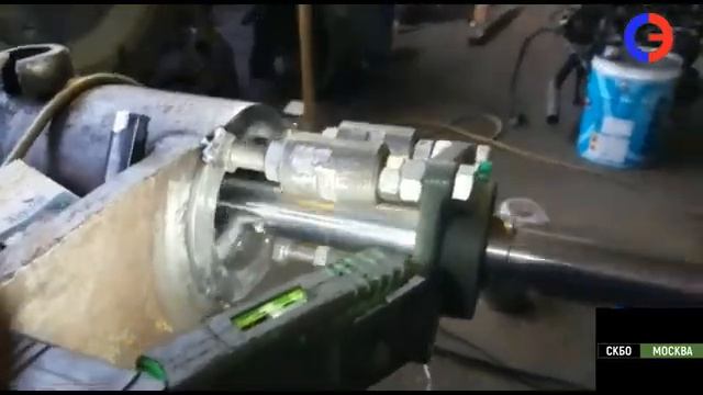 Ремонт тяги трапеции ковша, центровка центровочным комплектом