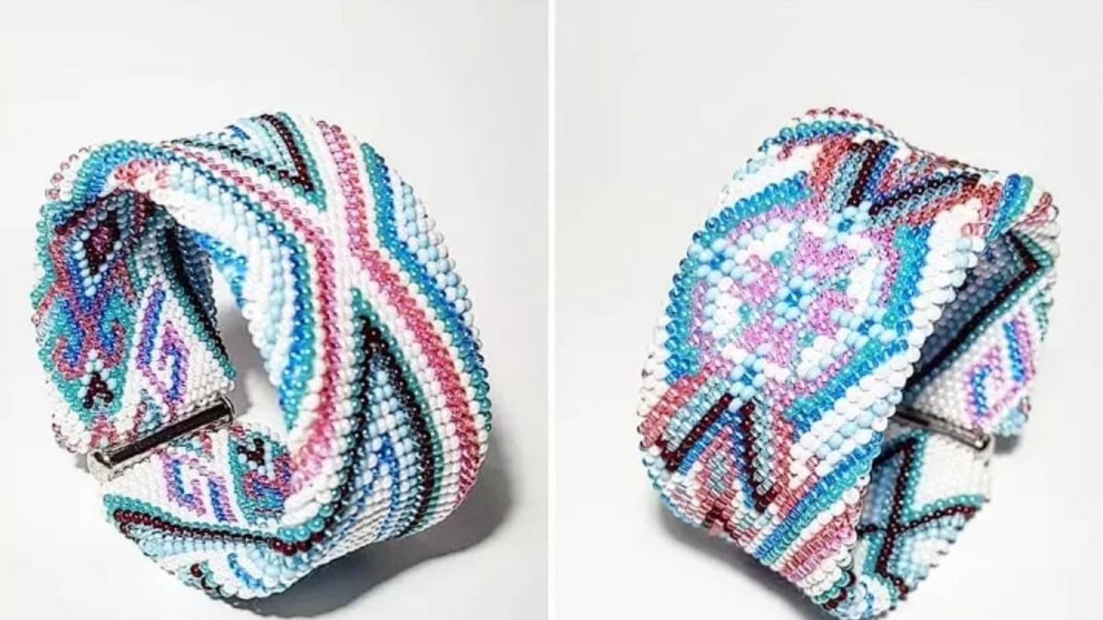 Легкий, двухсторонний БРАСЛЕТ из БИСЕРА. БИСЕРОВЯЗАНИЕ. TUTORIAL. DIY