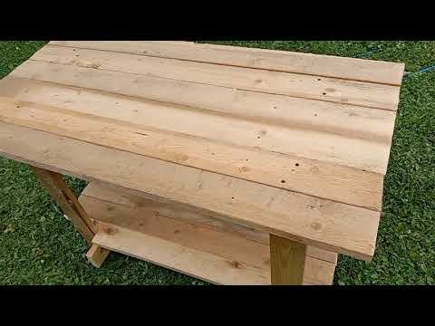 Делаем деревянный стол для дачи своими руками