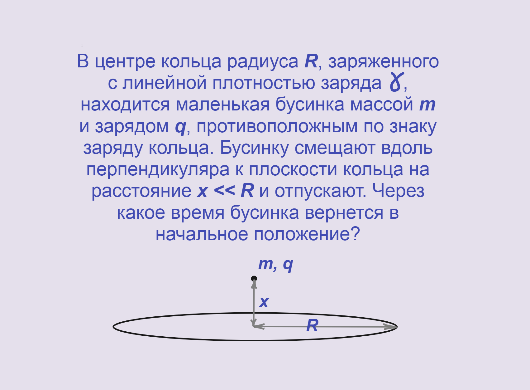 Физика, Электростатика, Закон Кулона, Задача 2, Олимпиады, ЕГЭ