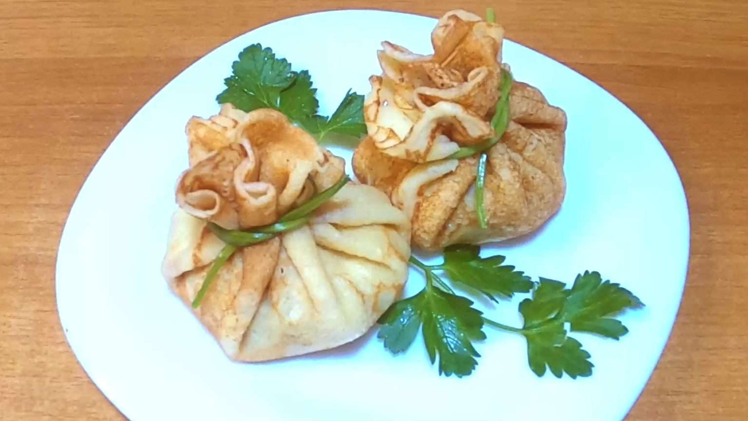 БЛИНЧИКИ с ЖУЛЬЕНОМ из грибов и курицы.