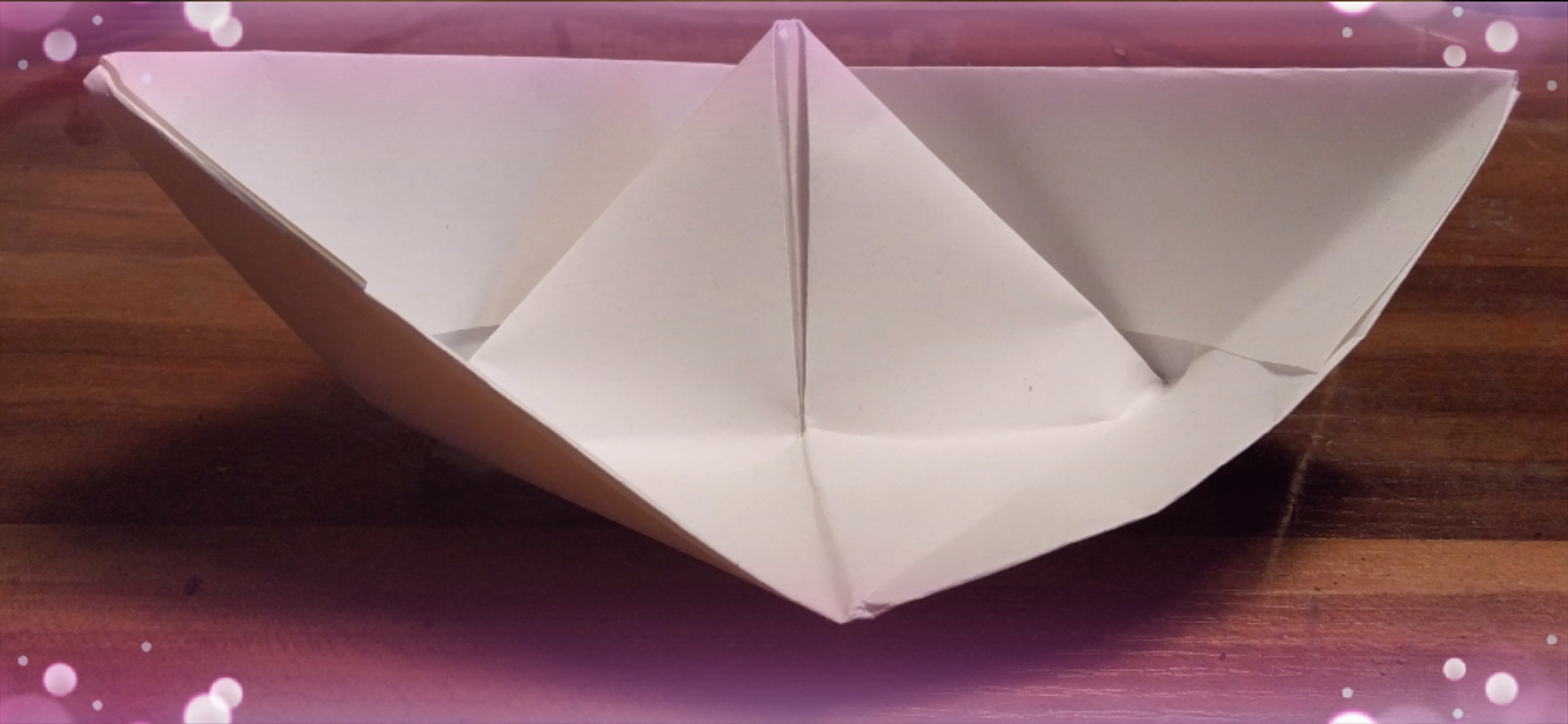 Как сделать бумажный кораблик оригами.