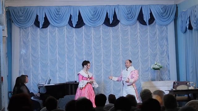 В. Моцарт "Волшебная Флейта", дуэт Папагено и Папагены, исп. Юлия и Дмитрий Григорьевы.