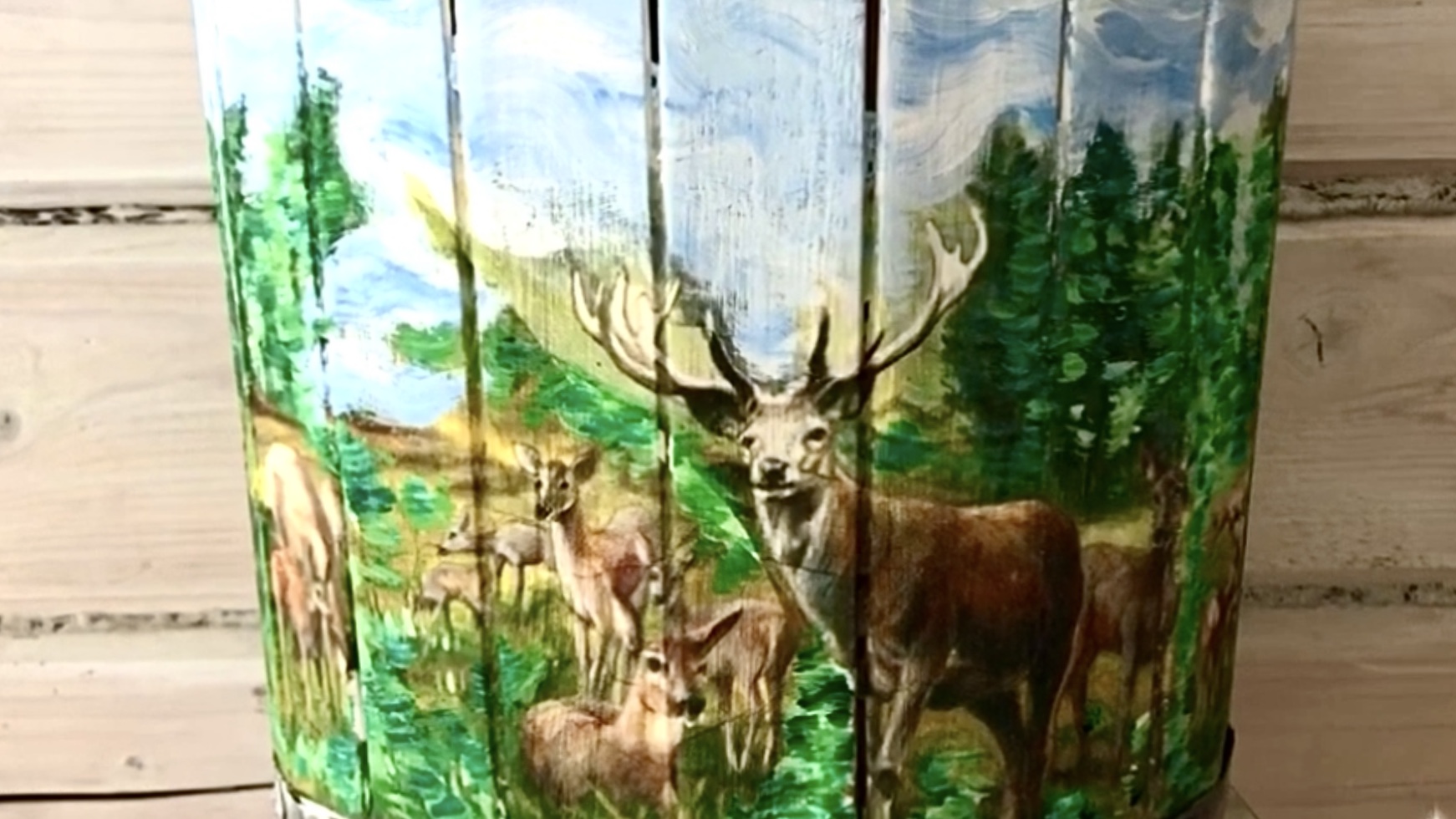 Декорируем напольное Кашпо. Декупаж и Роспись своими руками Мастеркласс пошагово