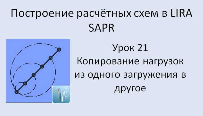 Построение расчётных моделей в Lira Sapr Урок 21 Копирование нагрузок между загружениями