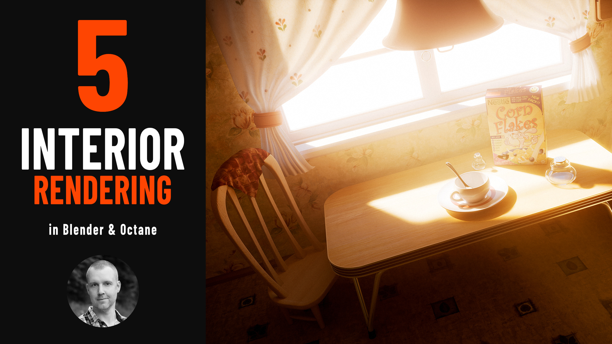 Рендеринг интерьера в Blender и Octane (Урок 5).