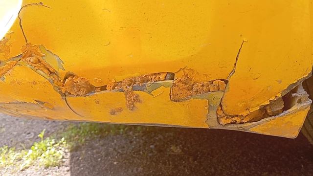 Суровый ремонт бампера с помощью строительной пены