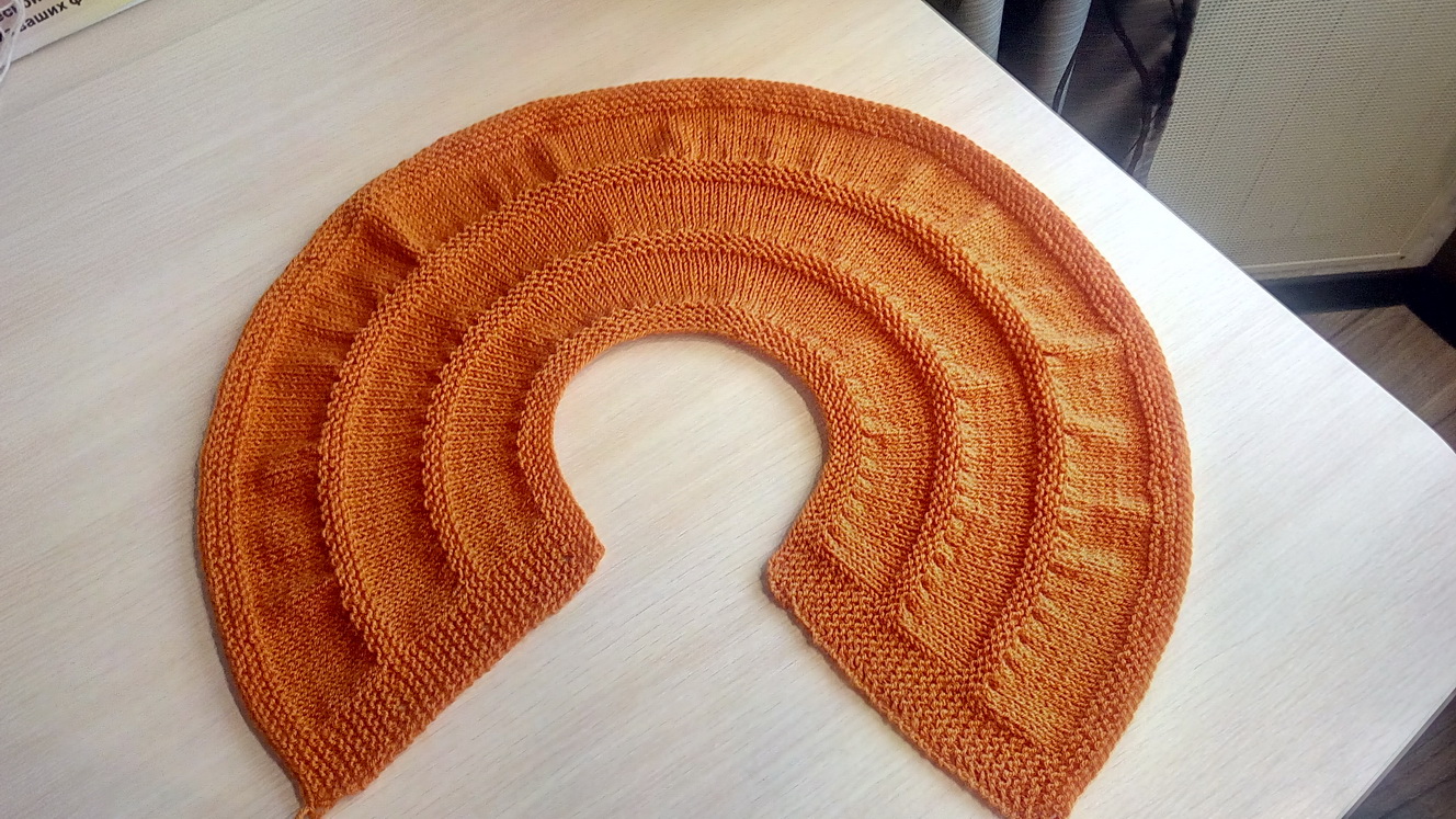 КРУГЛАЯ КОКЕТКА ДЛЯ ДЕТСКОГО ЖИЛЕТА