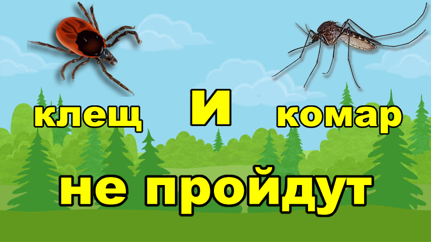 Комары, мошки и клещи кусать не будут. Старинный метод. Хорошая идея.