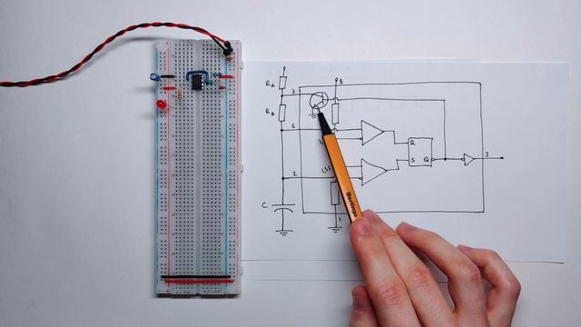 Генератор периодических импульсов на основе таймера 555