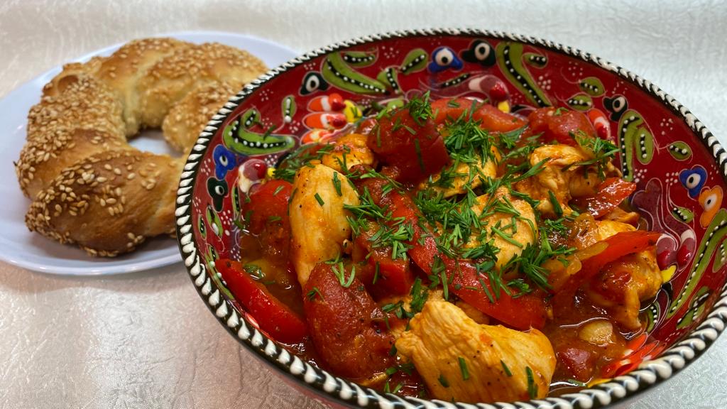 Соте из курицы по-турецки. Вкуснейший ужин!