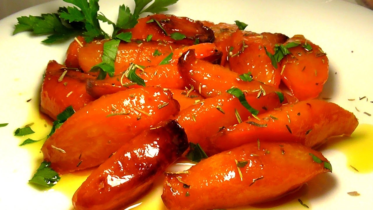 МОРКОВЬ ЗАПЕЧЕННАЯ С МЕДОМ .Очень вкусно и просто.