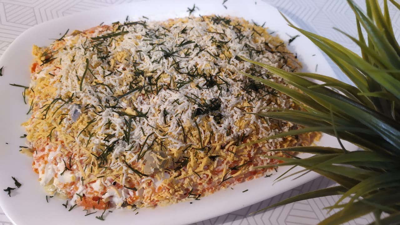 Салат ШПРОТКА просто, быстро и вкусно! Простые рецепты!