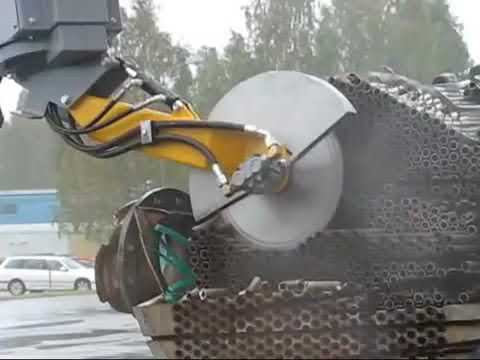 Brokk рез стальным диском