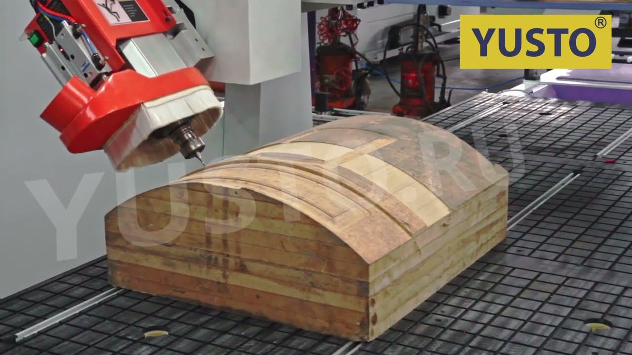 Технология изготовление гнутого мебельного фасада на фрезерном станке ЧПУ с четырьмя координатами