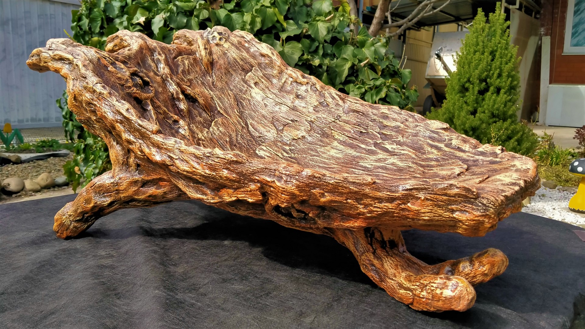 Вазон коряга из цемента своими руками