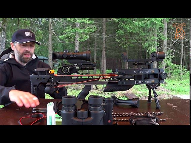 Установка и пристрелка прицелов на арбалет Ч.1