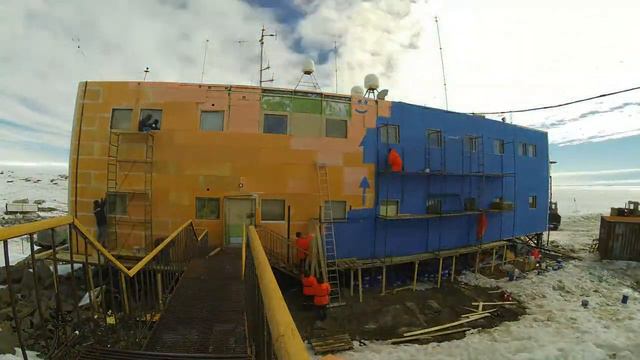 Дом в Антарктиде утеплили плитами ПЕНОПЛЭКС