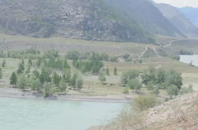 Место слияния рек Чуи и Катунь. Горный Алтай