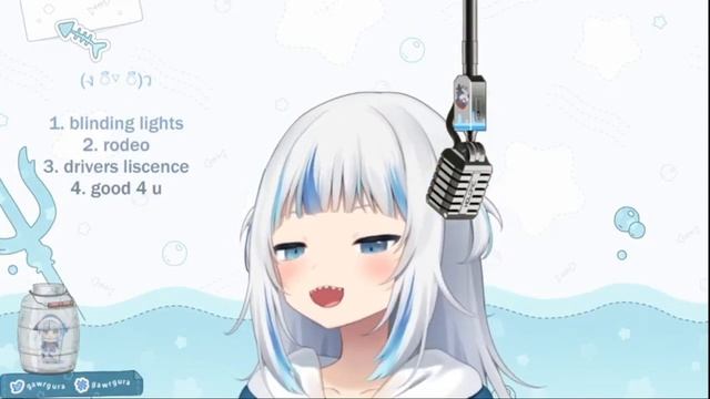 [Hololive - Gawr Gura]  Поёт и играет Olivia Rodrigo - Good 4 u