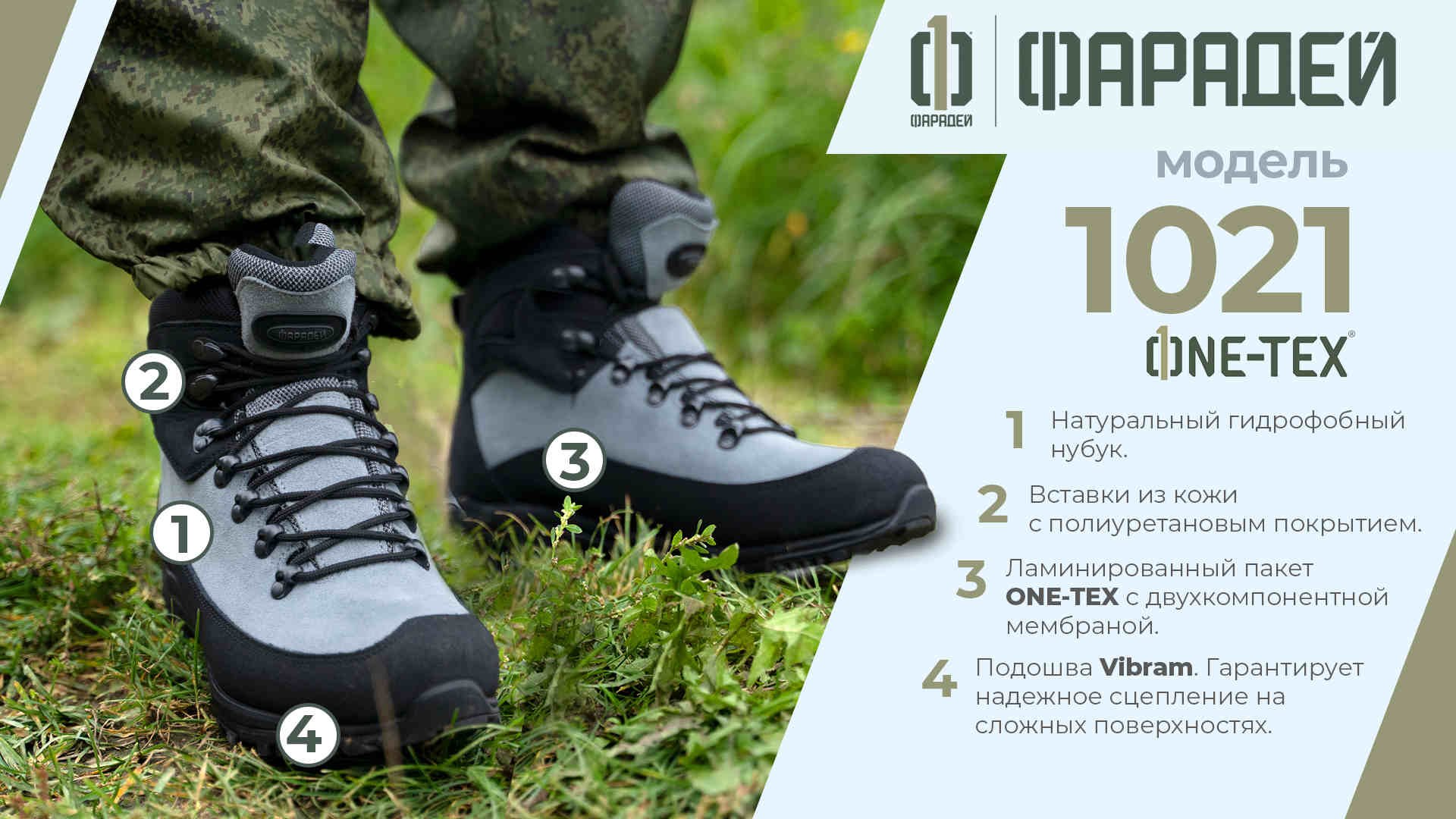 Модель 1021: треккинговые ботинки «Фарадей»