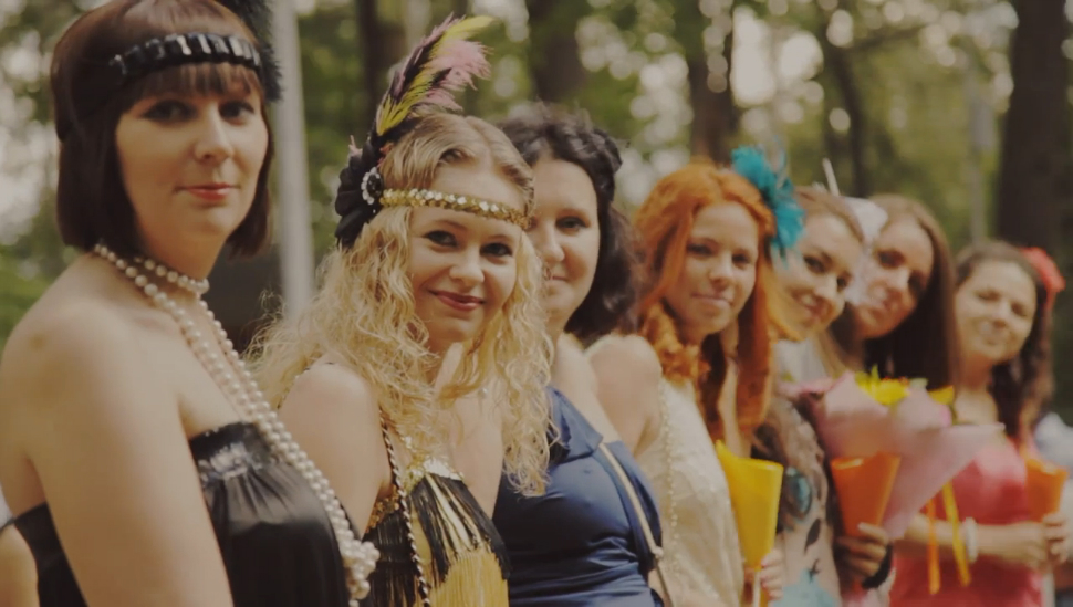 Ретро свадьба. Retro wedding. Красивый свадебный клип.