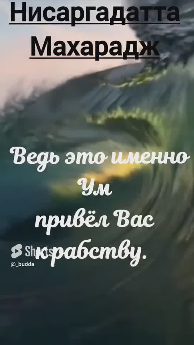 Не полагайтесь на свой ум в том, что касается освобождения. Нисаргадатта Махарадж #просветление #ум