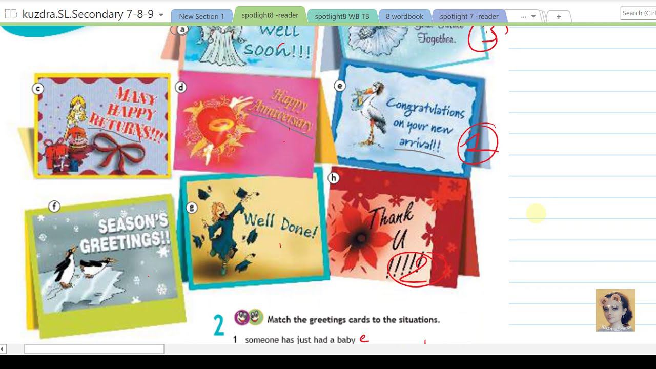 11. Spotlight 8. Module 1. Unit 1e Writing Skills