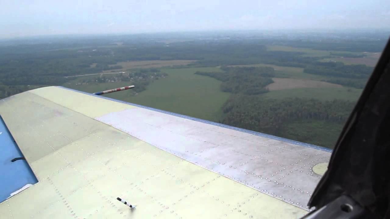 Съёмки с Як-52 с открытым фонарём