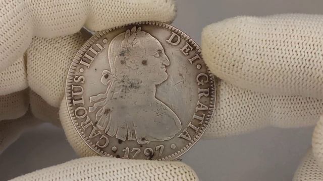 Мексика 8 реалов, 1797 года.