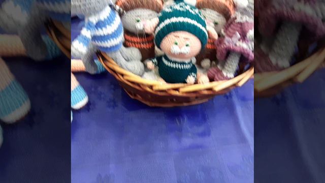 Обзор вязаных игрушек- Мартовские коты