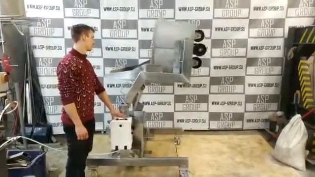 Мобильный подъемник опрокидыватель для чанов ASP-POGP