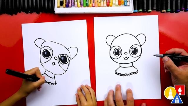 Как нарисовать принцессу фею панду How To Draw A Princess Fairy Panda
