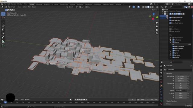 Developing and Industrial Concept Art  - Часть 4 - Blocking Out the City Base