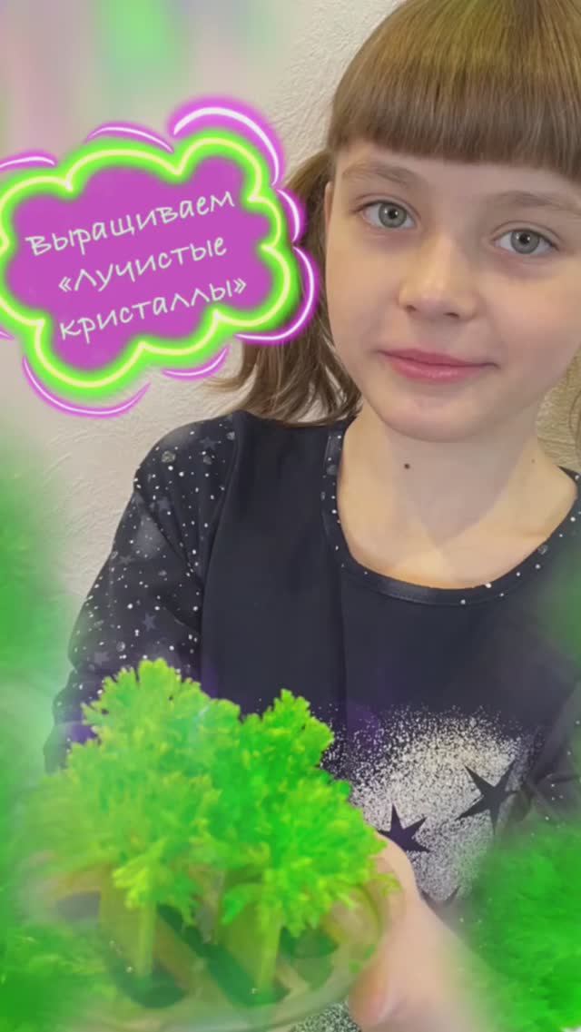 Выращиваем кристалл. Эксперимент #дети #поделки #развивашки #весело  #creativity #hobbies #кристалл