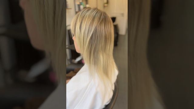 Окрашивание и наращивание волос 45 см