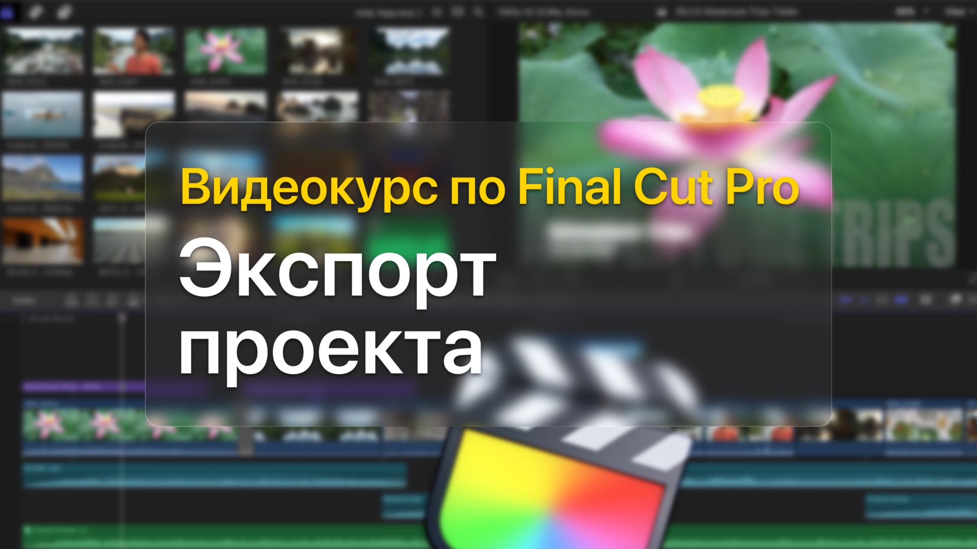 ? Экспорт проекта — курс уроков по Final Cut Pro