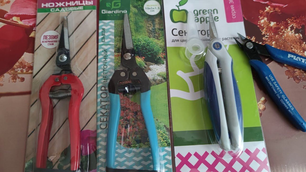 Ещё раз о секаторах для цветов и садовых ножницах (инструменты для плетения)